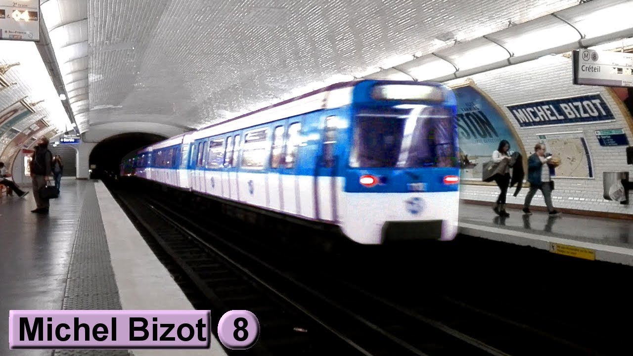 Michel Bizot | Ligne 8 : Métro de Paris ( RATP MF77 ) - YouTube