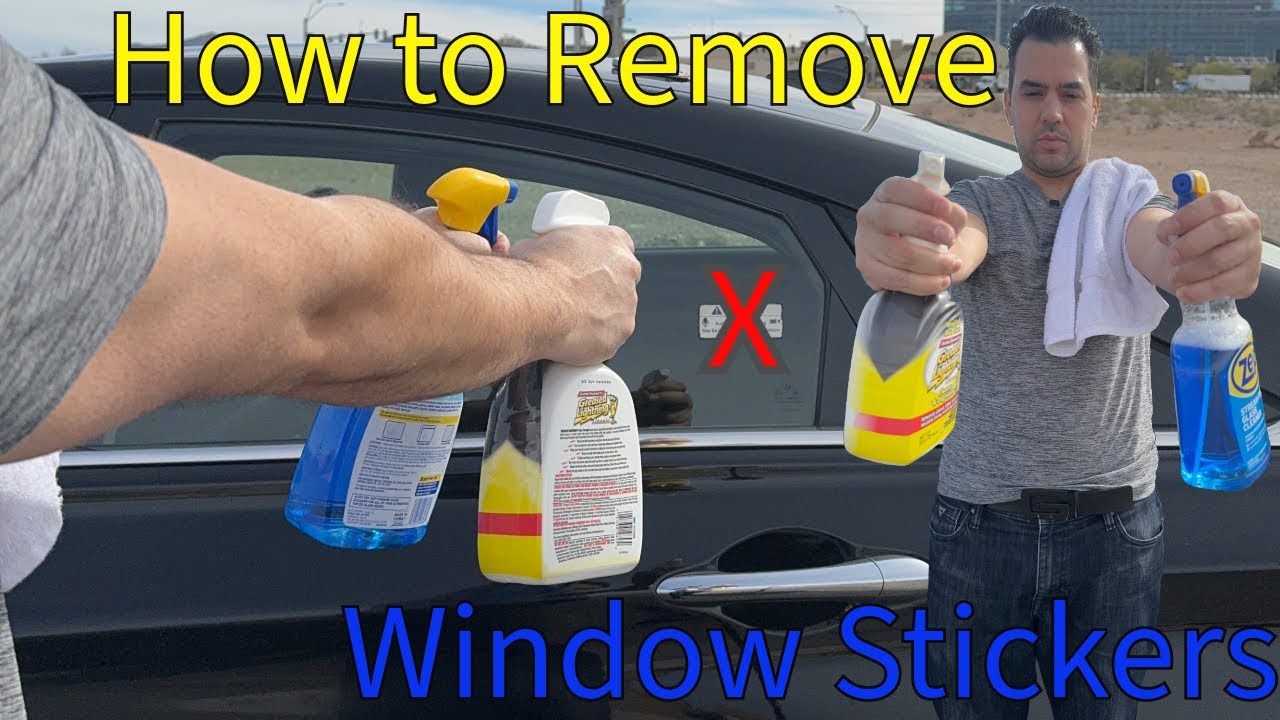 How to Remove Window Stickers and Decals from your car - YouTube