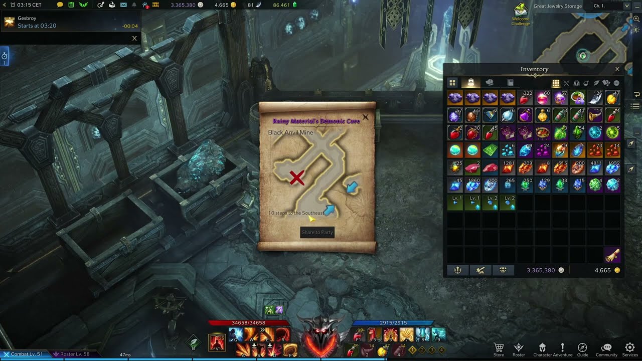 Rainy Material's Demonic Cave Treasure Map Lost Ark - YouTube