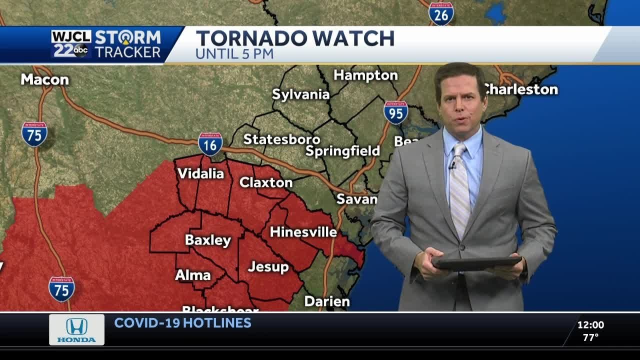 WJCL weather update April 23 noon - YouTube
