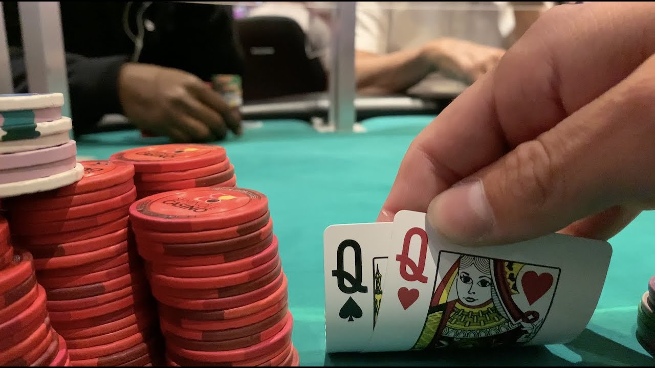 Quads, Queens, & $1,200 Pot With Garbage - Poker Vlog #8 - YouTube