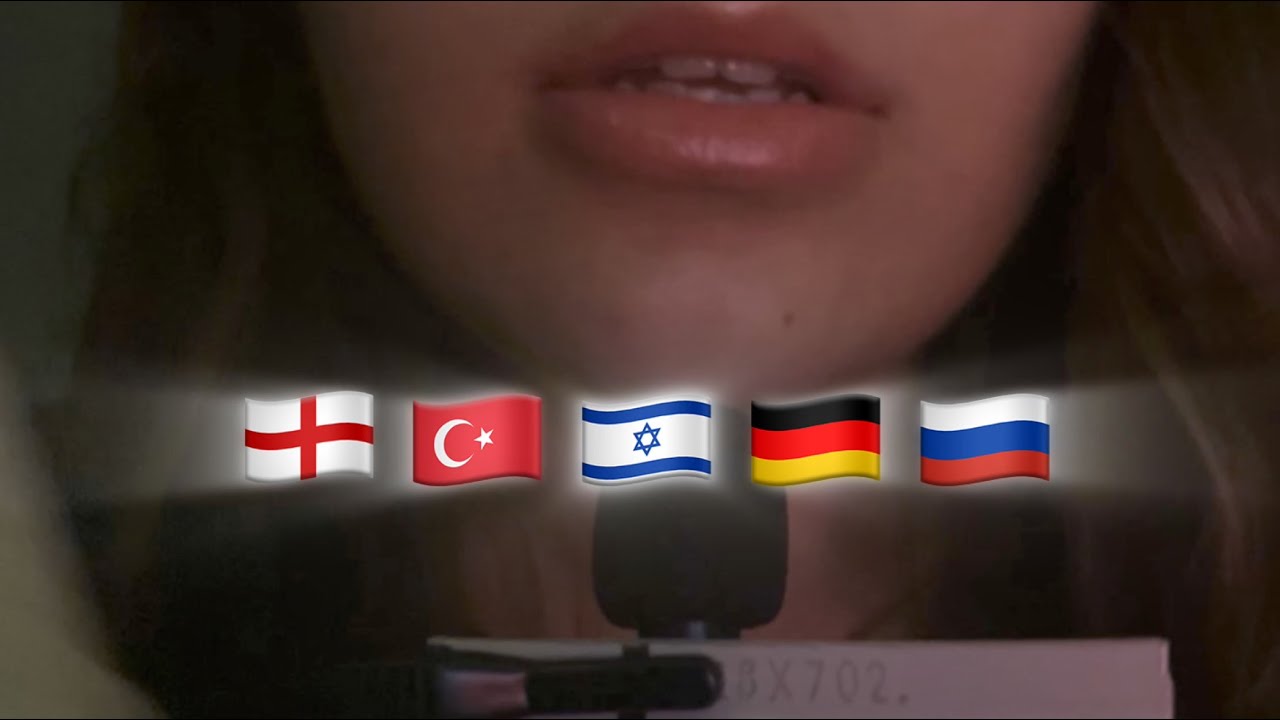 Counting Slowly from 1 to 10 in 5 Languages ASMR | English, Turkish ...
