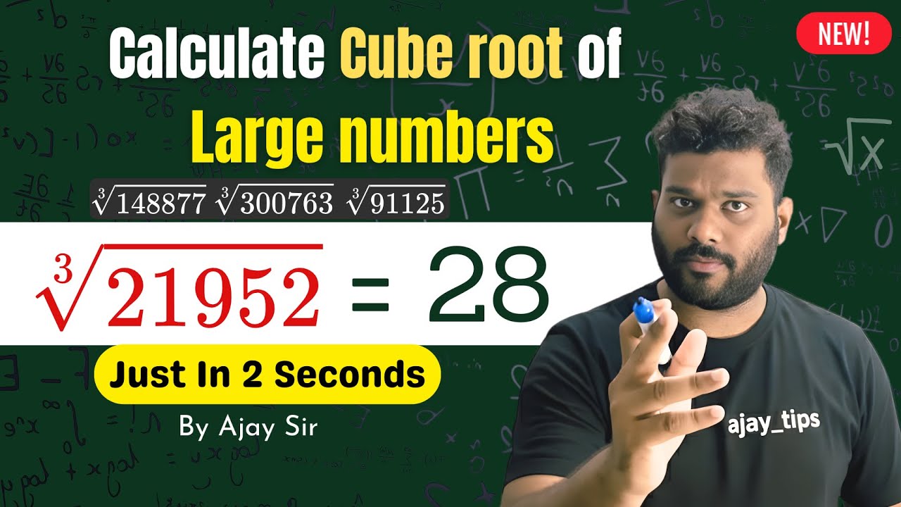 Master Cube Root Shortcut Trick 🔥 Find cube roots in seconds without ...