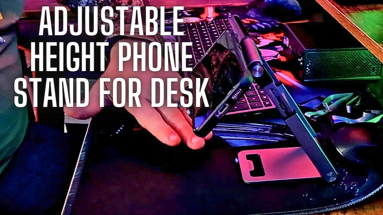 UGREEN Phone Stand for Desk | Adjustable Height Phone Holder - YouTube