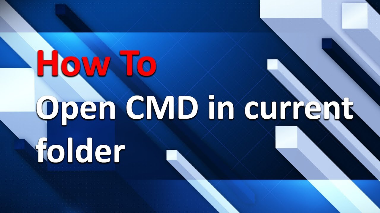 How To Open Command Prompt In Current Folder YouTube How To Open Command Prompt In Current Folder YouTube