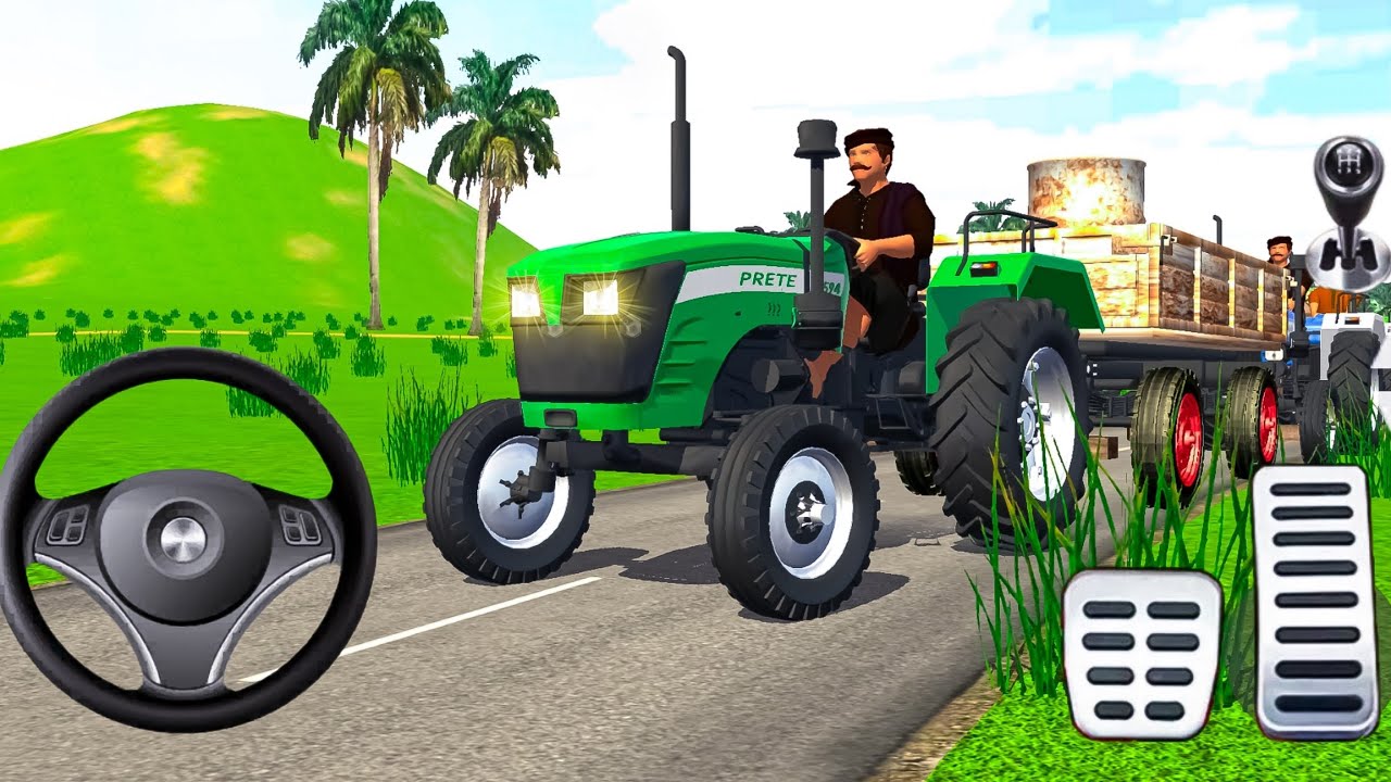 Indian Tractor Driving 3D: Preete Tractor Crazy Driving - Tractor Game ...