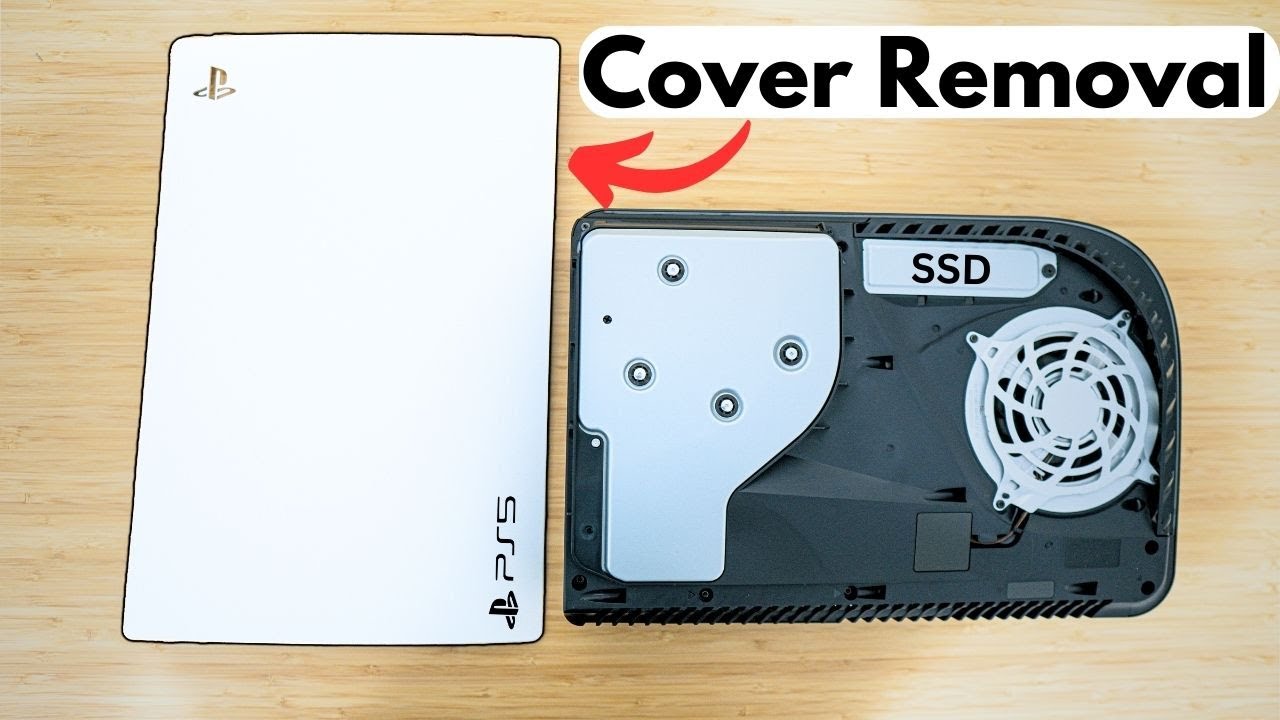 How to Remove PS5 Plates (Cover) and Access SSD - YouTube