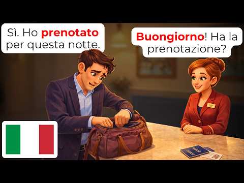 🇮🇹 Learn to Check Into Italian Hotels Like a Local | 15 Beginner Dialogues