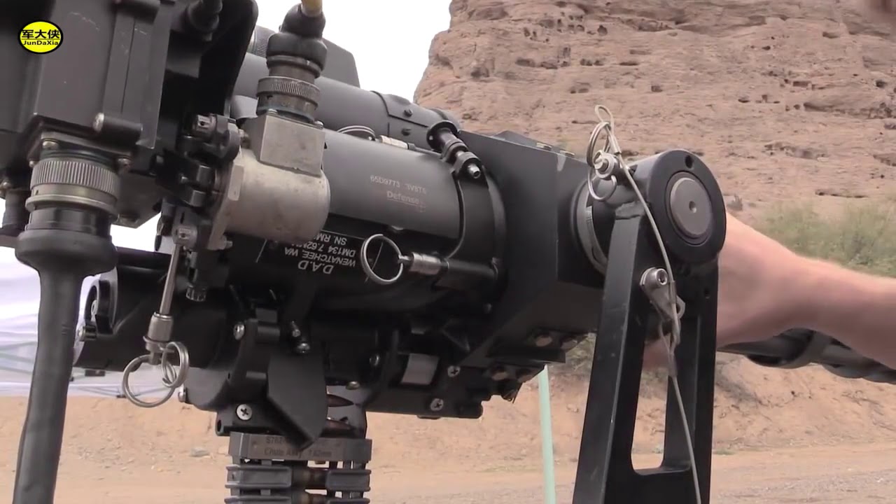 Vulcan Gatling M134 pipe machine gun chain for bomb firing evaluation ...