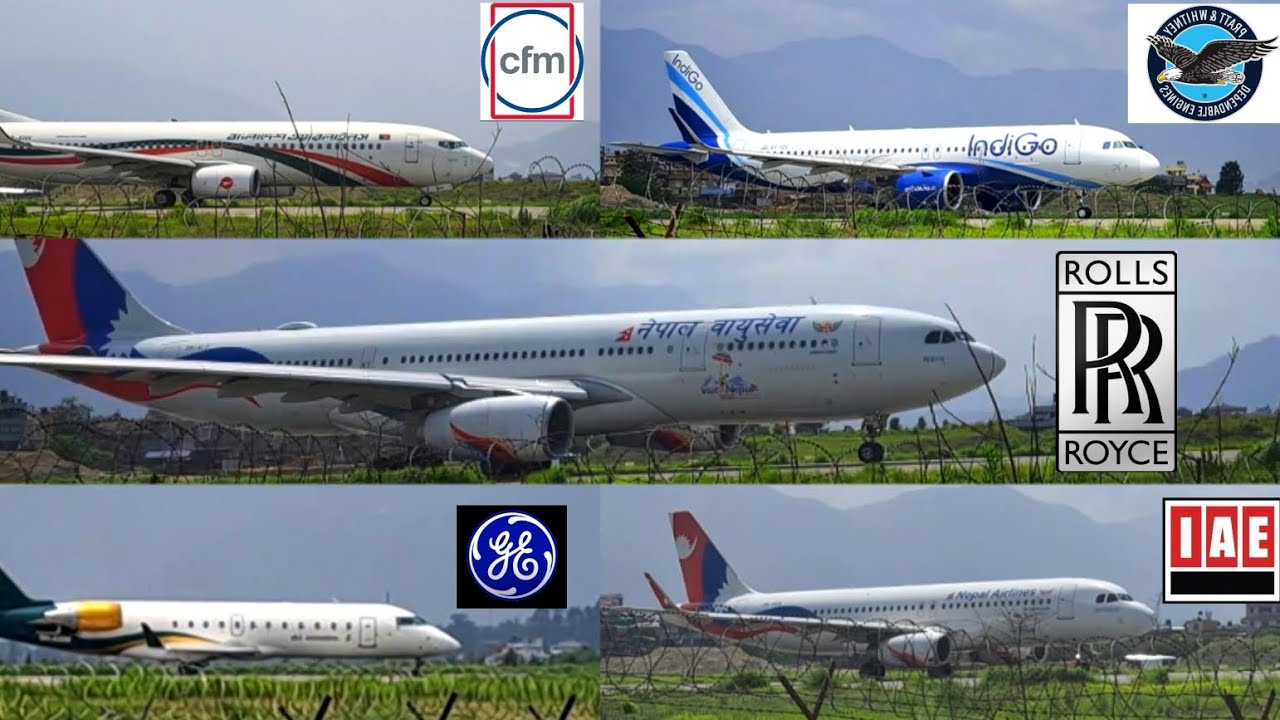 What Does Different Aircraft Engine Spool Up Sound like? Compilation ...