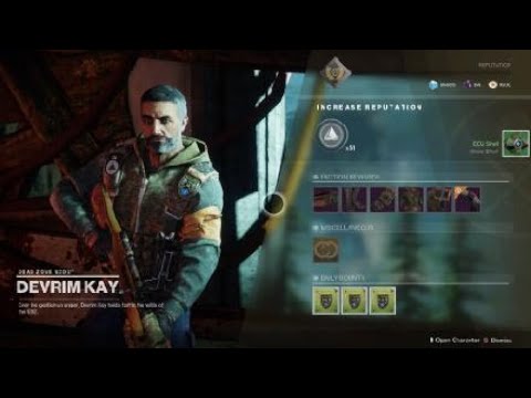 Destiny 2 - Devrim Kay Intro EDZ Dialogue Scene - YouTube