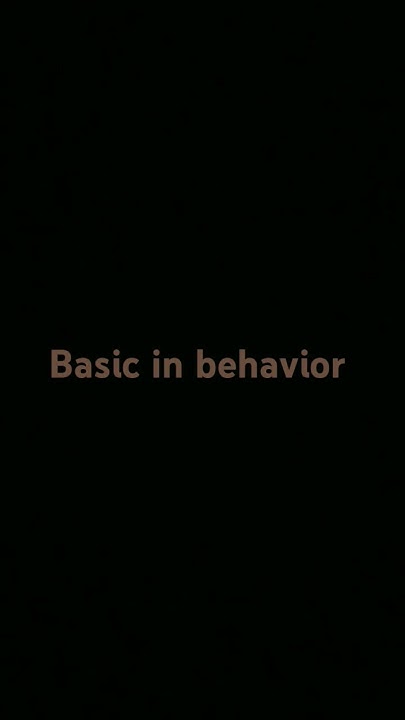 Basic in behavior 📝📚 #song #music - YouTube
