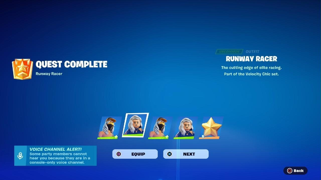 Fortnite new runaway raccer skin - YouTube