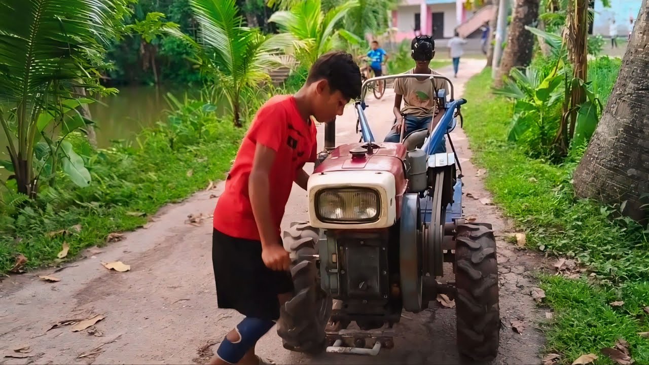 Amazing Power tiller engine Starting Techniques - Amazing machine Start ... Amazing Power tiller engine Starting Techniques - Amazing machine Start ...