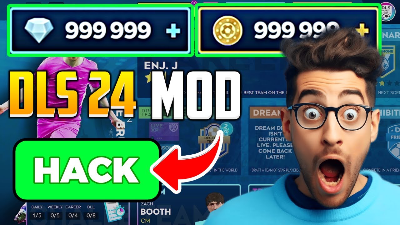 DLS 25 HACK/MOD - MONEDAS y GEMAS INFINITAS GRATIS en DREAM LEAGUE ...