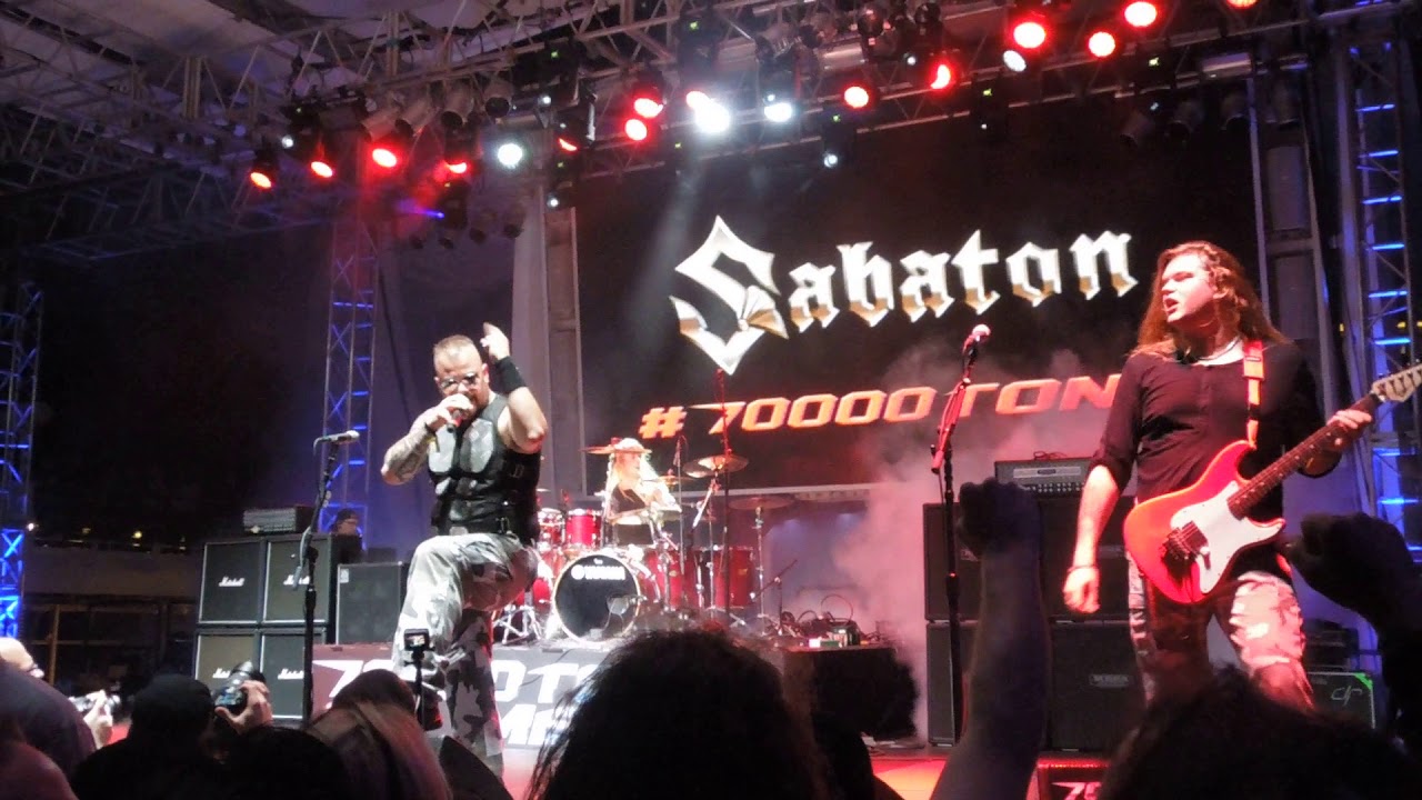 Sabaton at 70000 Tons of Metal 2018 - 40:1 - YouTube