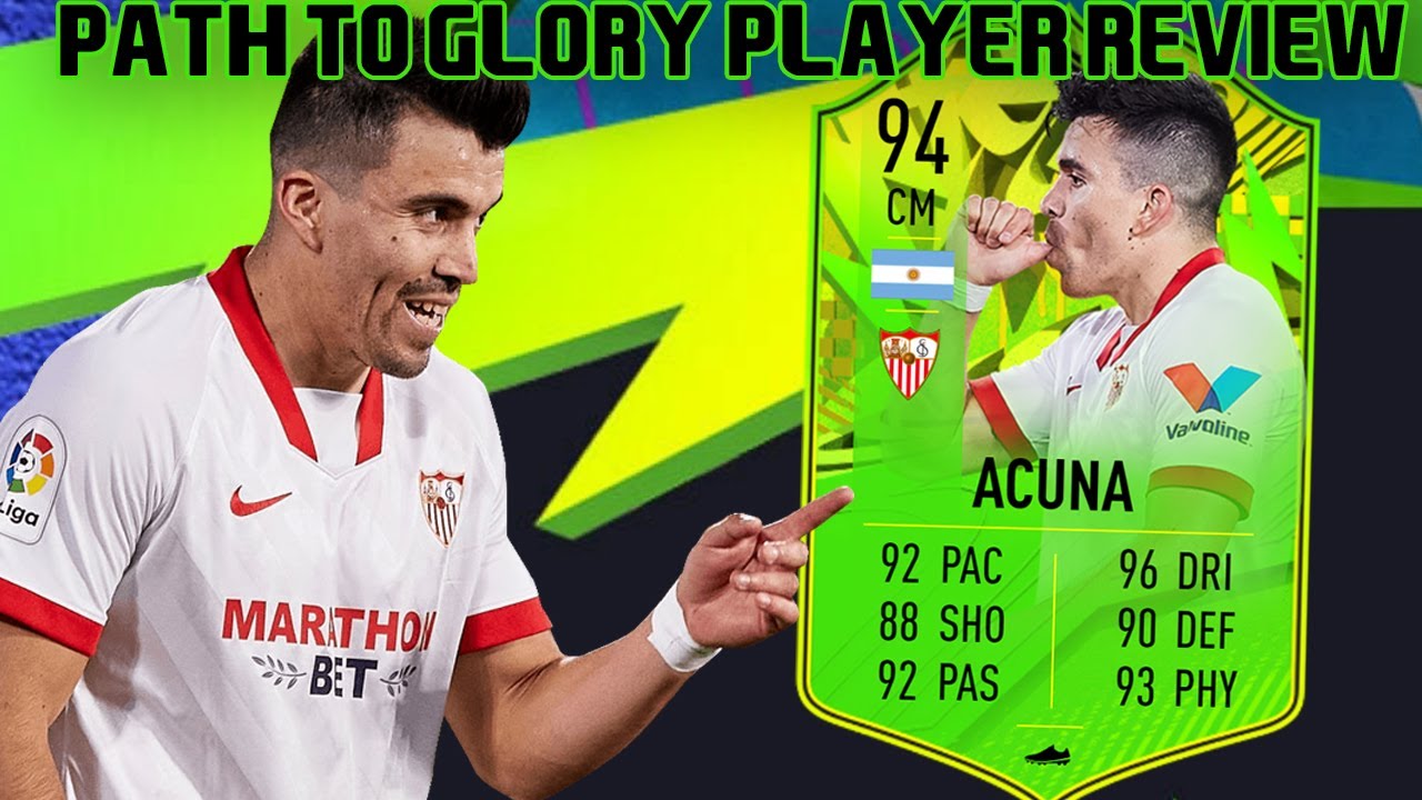 THE ARGENTIAN TANK! 94 PATH TO GLORY MARCOS ACUNA PLAYER REVIEW! FIFA ...