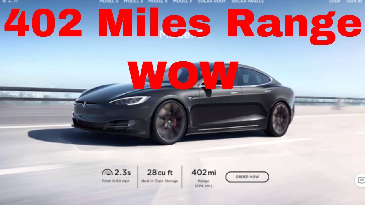 Tesla Model S NOW has EPA Range of 402 Miles - YouTube
