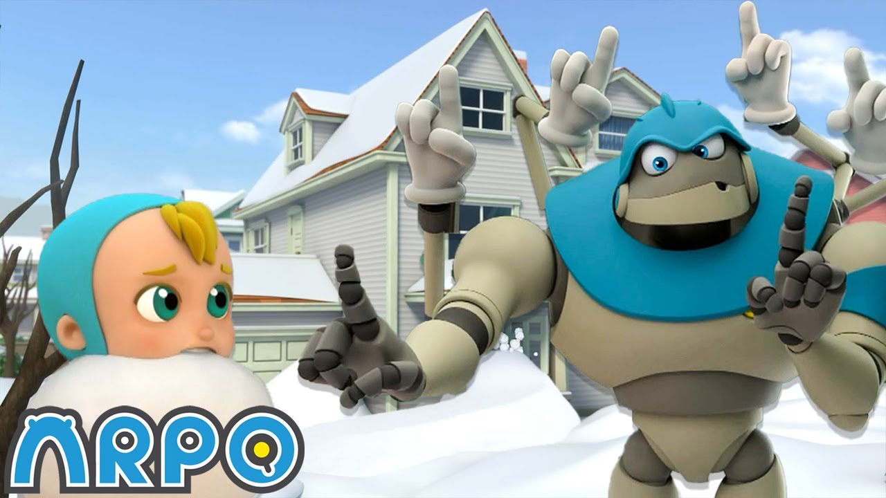 Snow everyhwhere in the house..nooo 🥶| Baby Daniel and ARPO The Robot ...