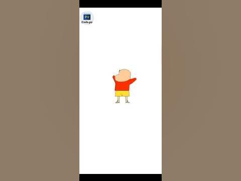 How to make Shinchan using python#shorts #youtubeshorts #code_py# ...