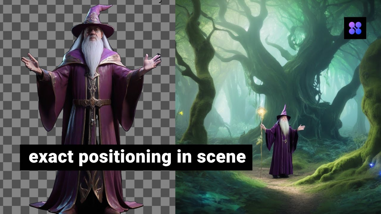 Exact positioning of transparent objects in your ComfyUi AI scene - YouTube