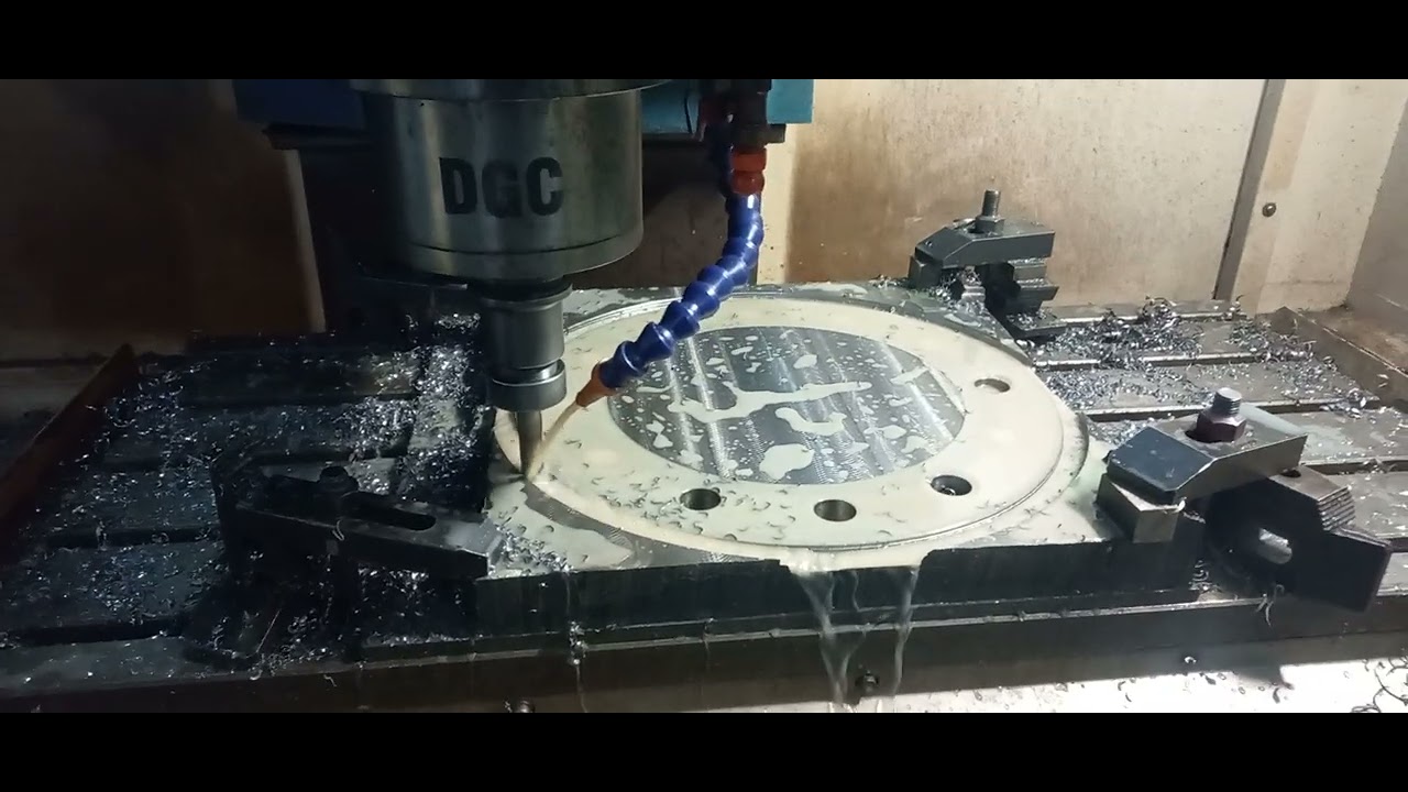 Shaft facing,drilling and profiling in a cnc milling machine# ...