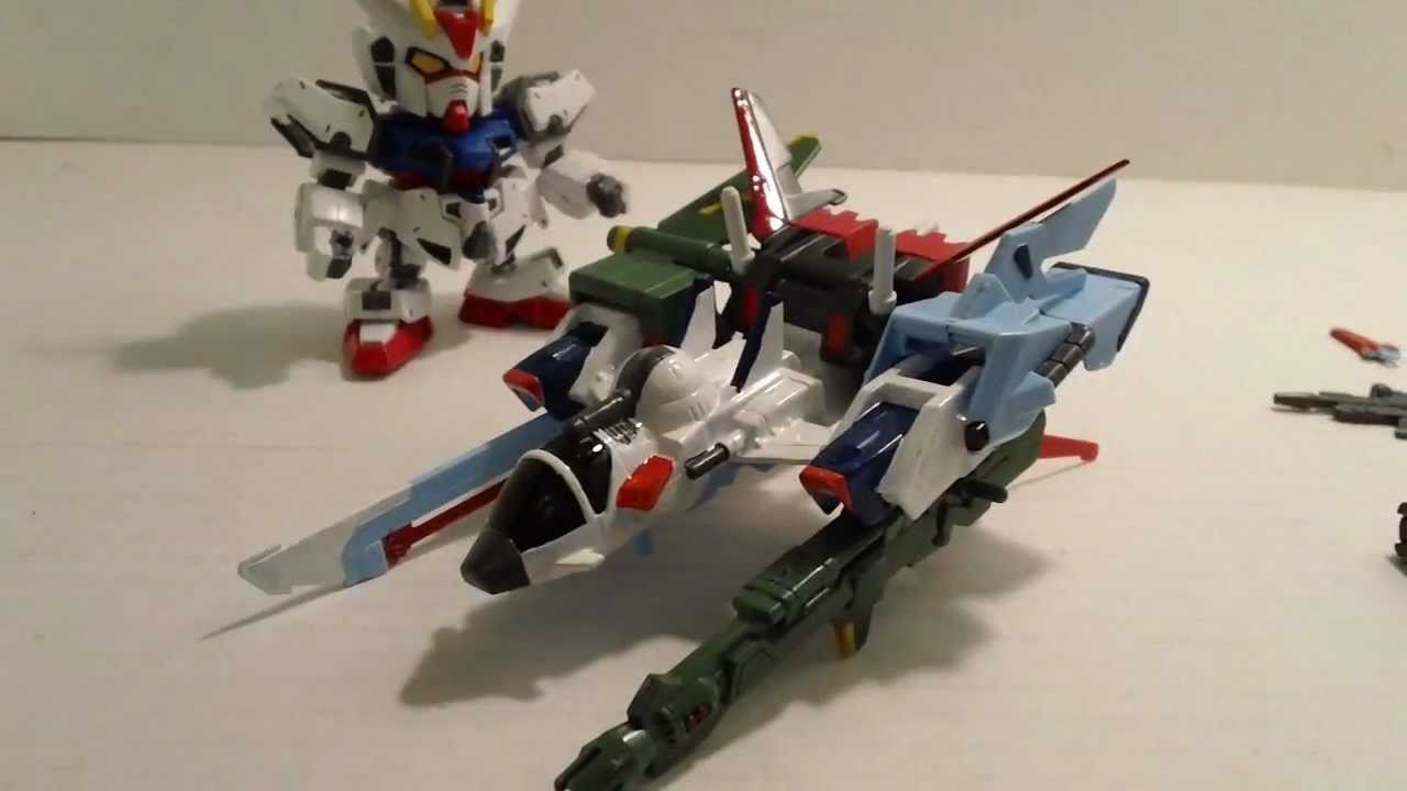 SD Strike Gundam Striker Pack Review - YouTube