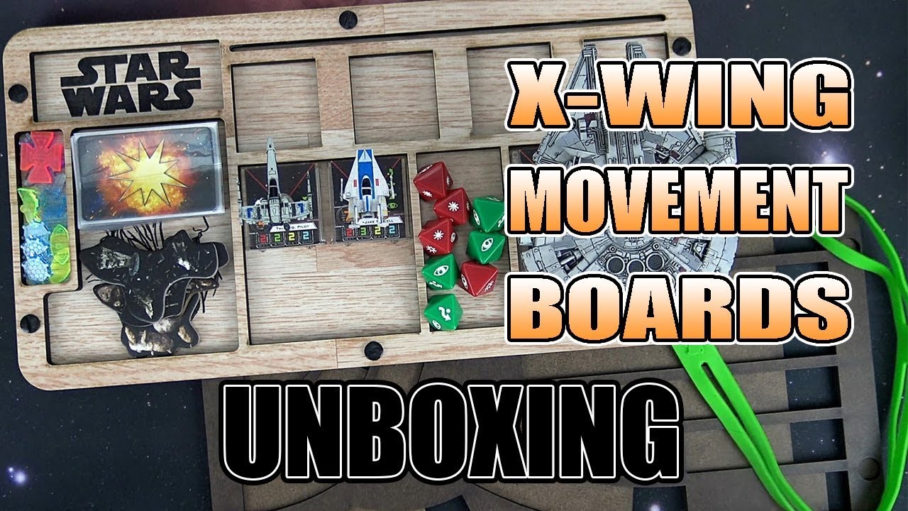 X-Wing Miniatures Wooden Oak Movement Trays - YouTube