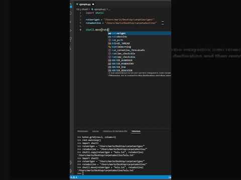 🐍 Cómo Crear un SCRIPT en PYTHON para Automatizar COPIAR y PEGAR ...