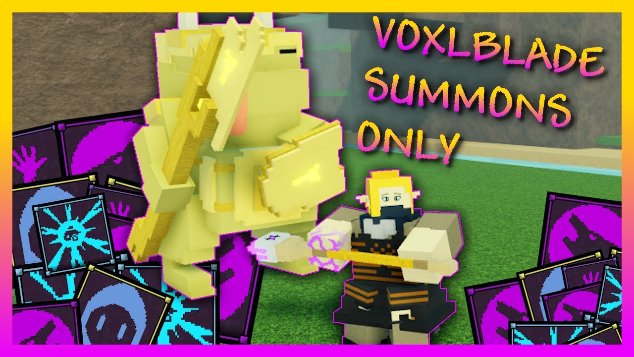 Beating VoxlBlade With ONLY Summons! | Day Three | Roblox VOXLBLADE - YouTube