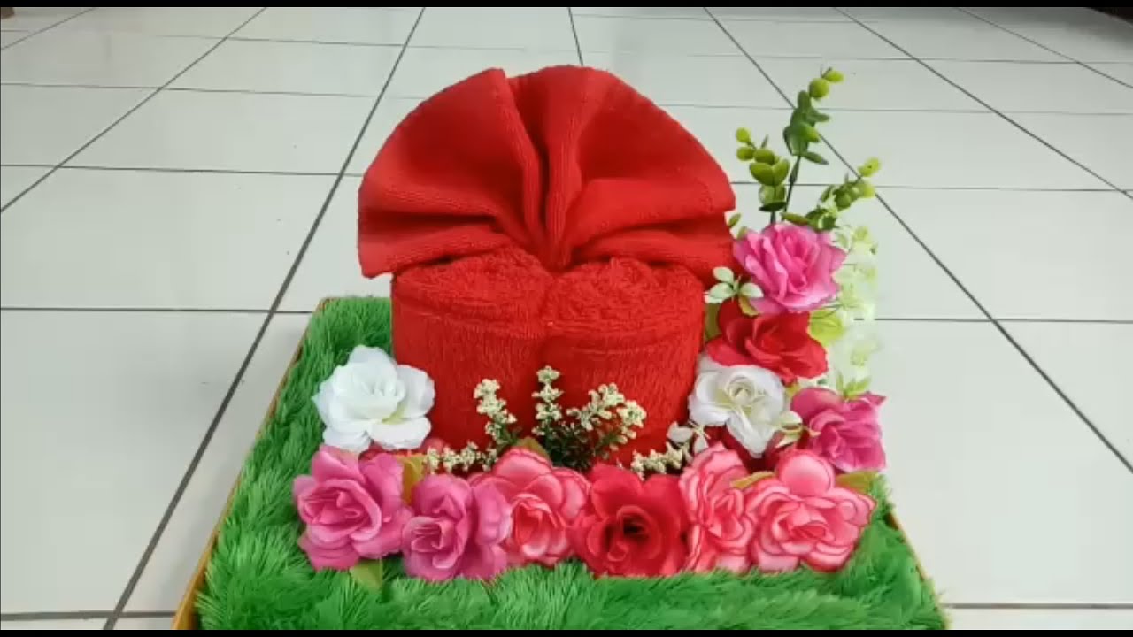 Cara Membuat hantaran Pernikahan dari HANDUK utk Hantaran Pernikahan ...