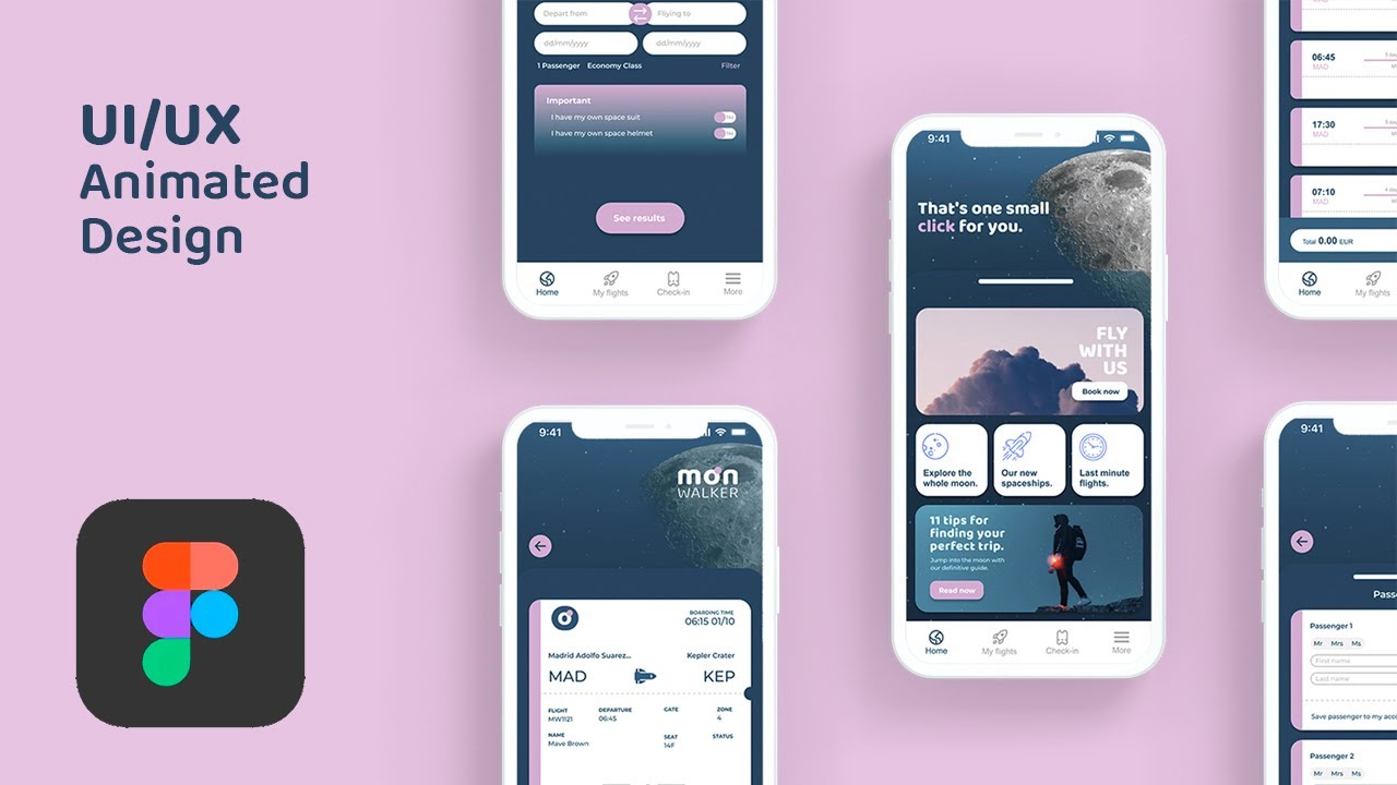 UI/UX Animated Design | Figma 🌙 - YouTube