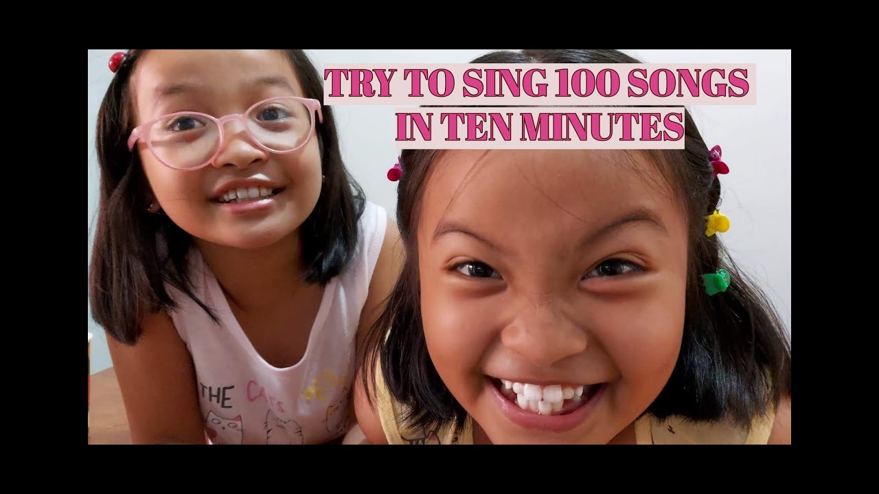 Try to sing 100 songs in 10 minutes (V14) - YouTube