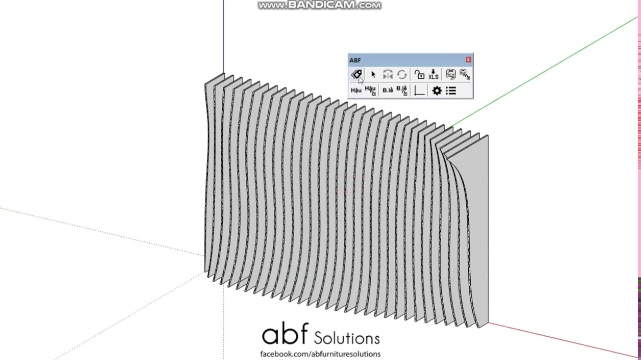 Undulating Wall in SketchUp Plugin ABF solutions Flat & Label - YouTube