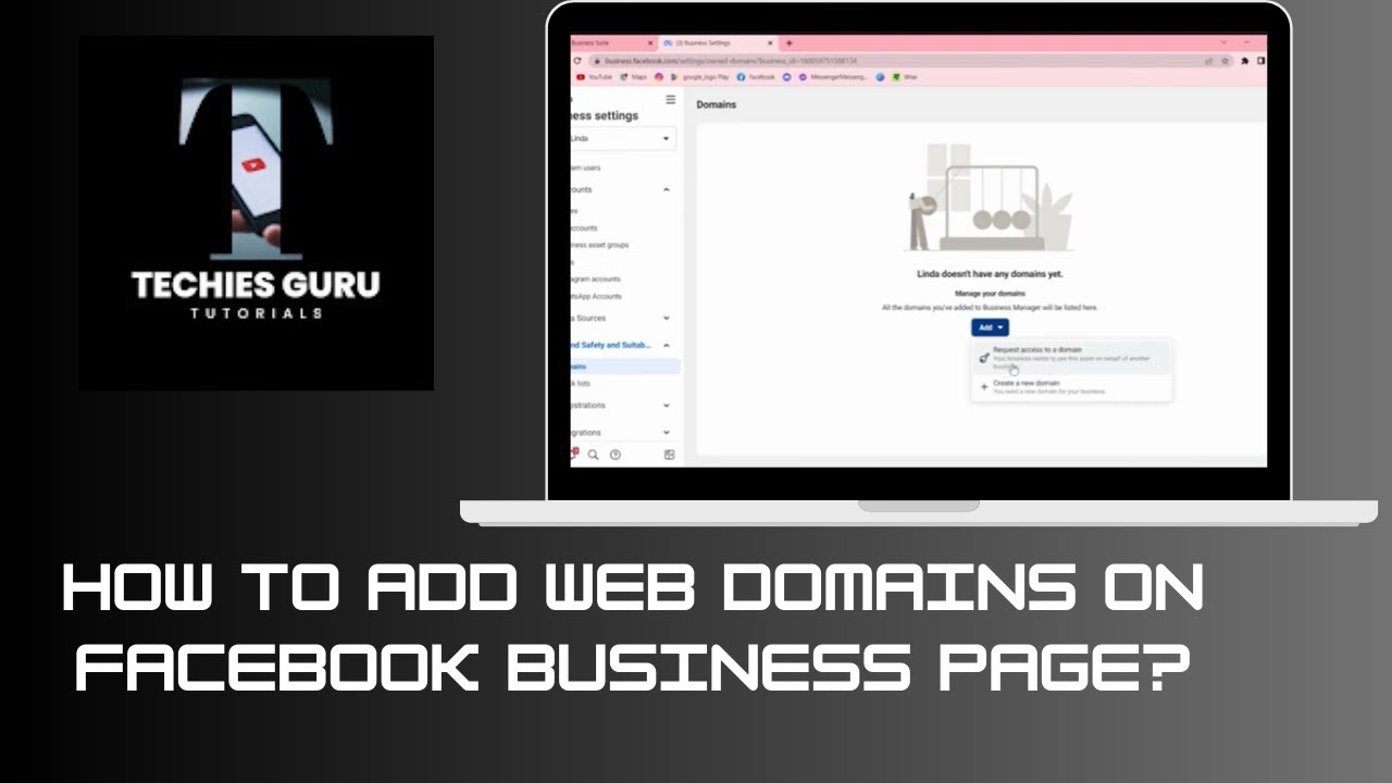 How to Add Web Domains on Facebook Business Page? Add Website Domain on ...