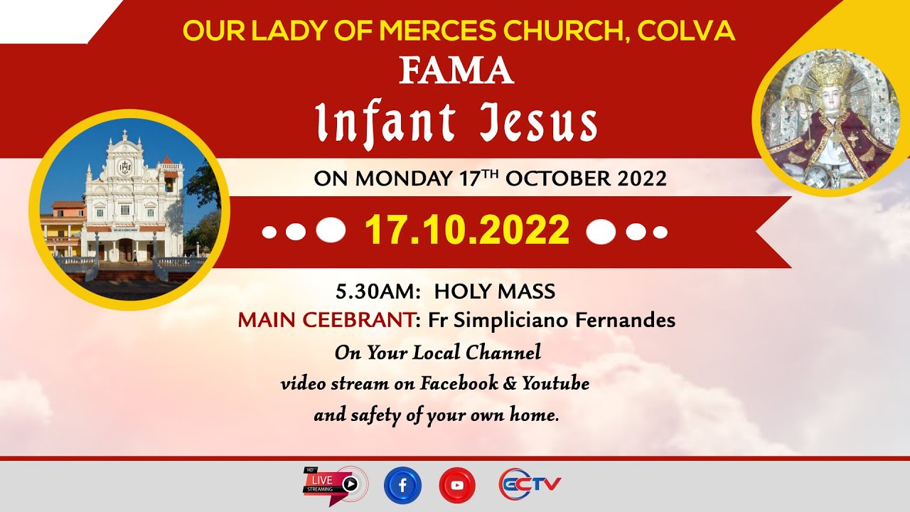 FAMA || MENINO JESUS || OUR LADY OF MERCES CHURCH COLVA || GOA || 17 ...