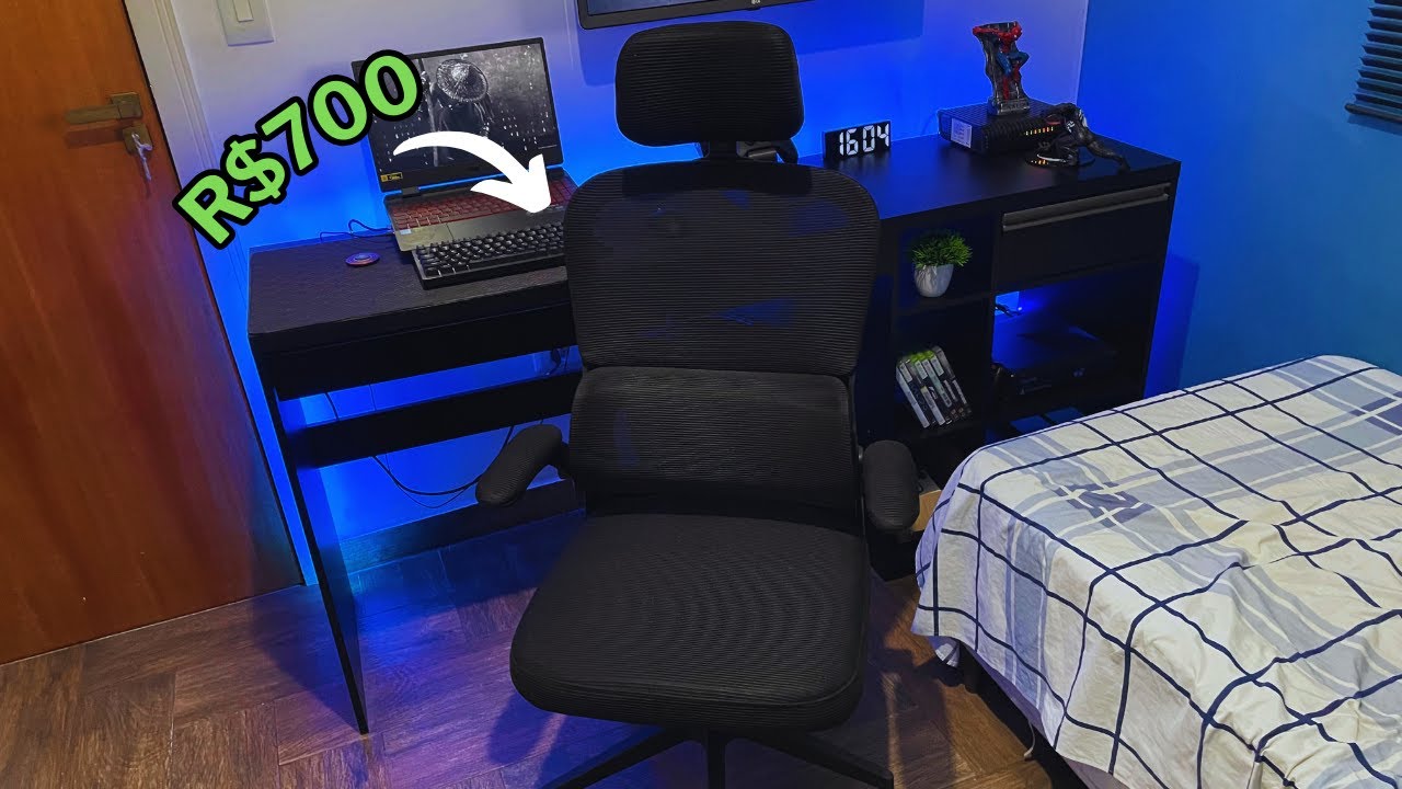 Minha nova Cadeira Ergonômica CUSTO BENEFÍCIO! (Python Fly XHOCB07) - YouTube
