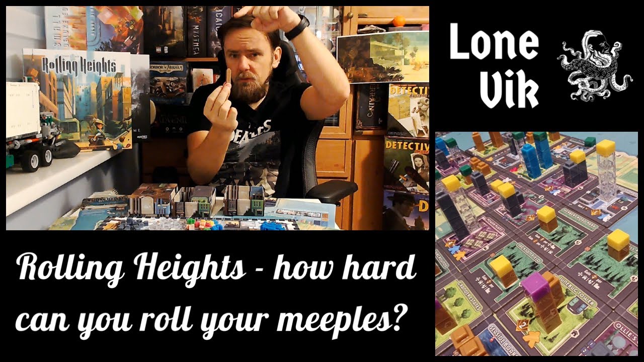 Rolling Heights review - how hard can you roll your meeples? - YouTube
