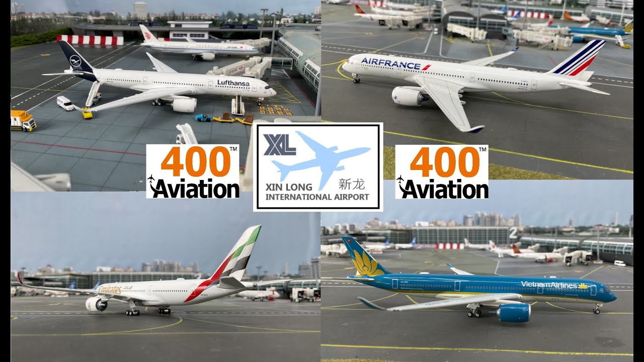 Aviation400 Arrivals @ Xin Long 1:400 Scale Airport - YouTube