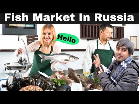 Fish Market In Russia Moscow Local Market Tuor - YouTube