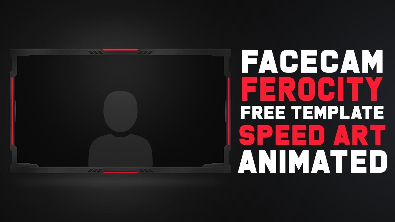 Ferocity (Facecam Animated | Speed Art + Template MOV) | FREE - YouTube