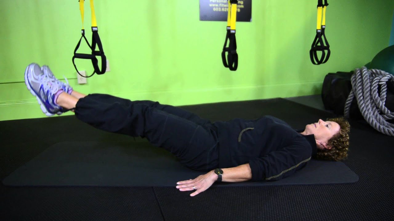 Straight Leg Hip Ups - YouTube