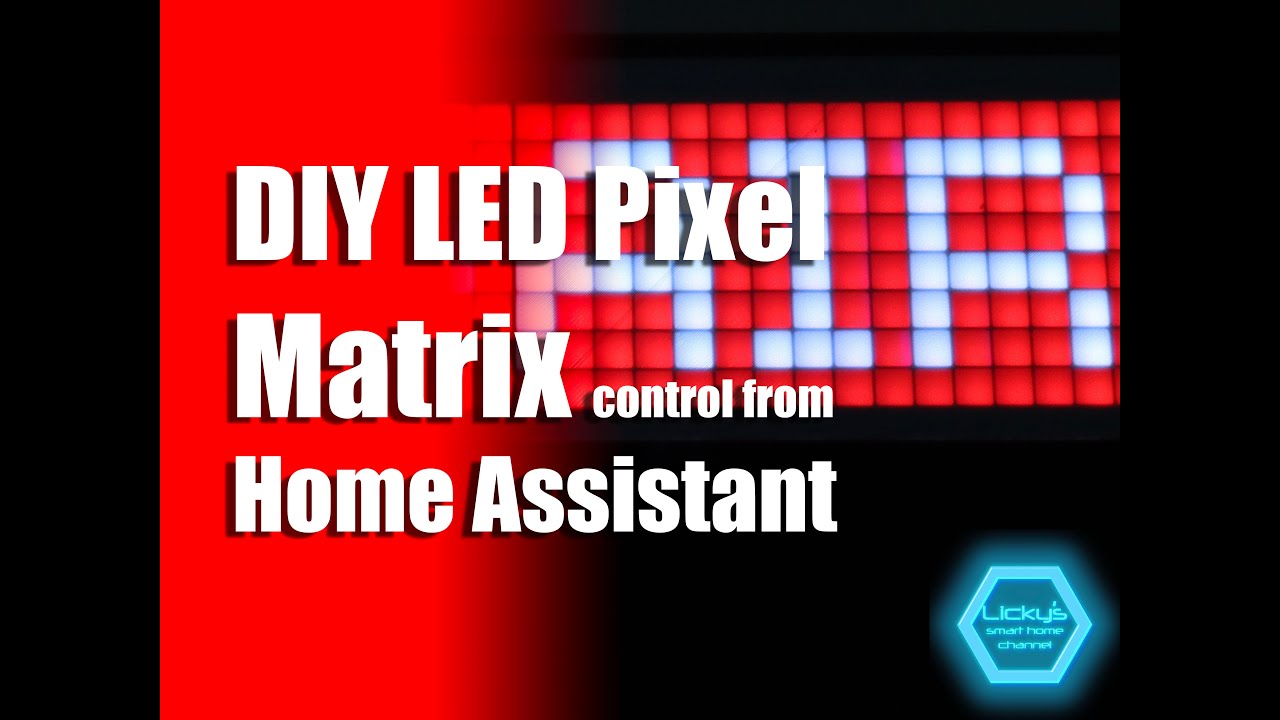 DIY Pixel Matrix control via Home Assistant - YouTube