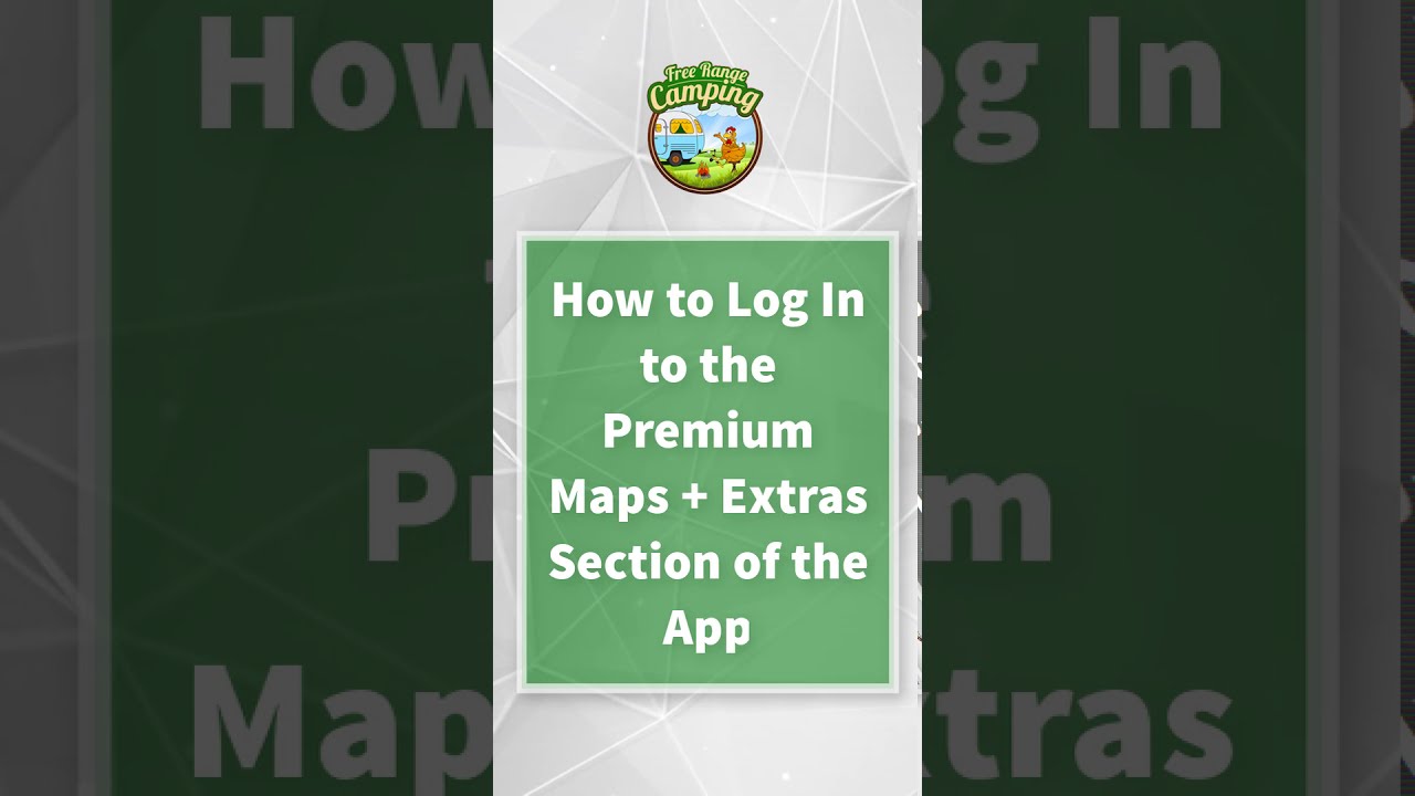 How to Login to the Premium Maps+Extras Section of the App - YouTube