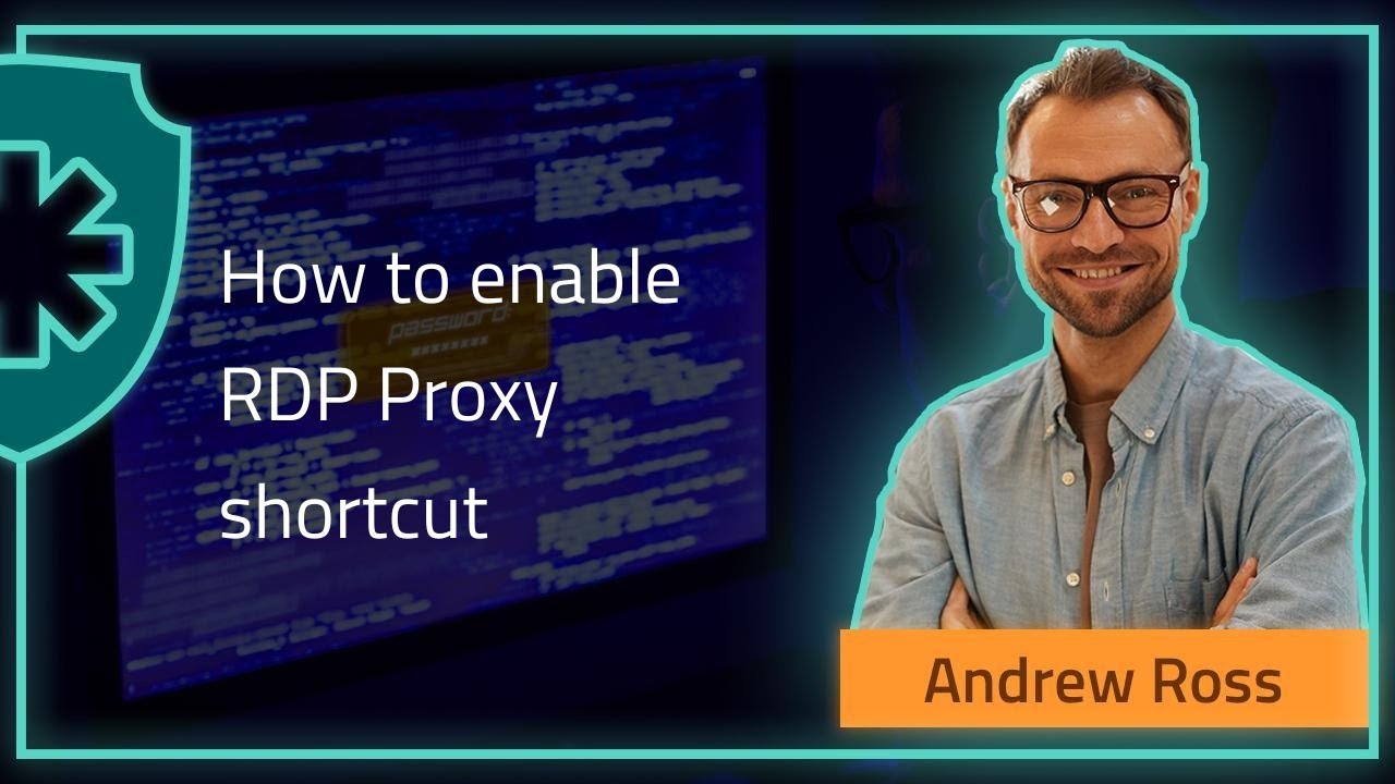 How to enable RDP Proxy shortcut - YouTube