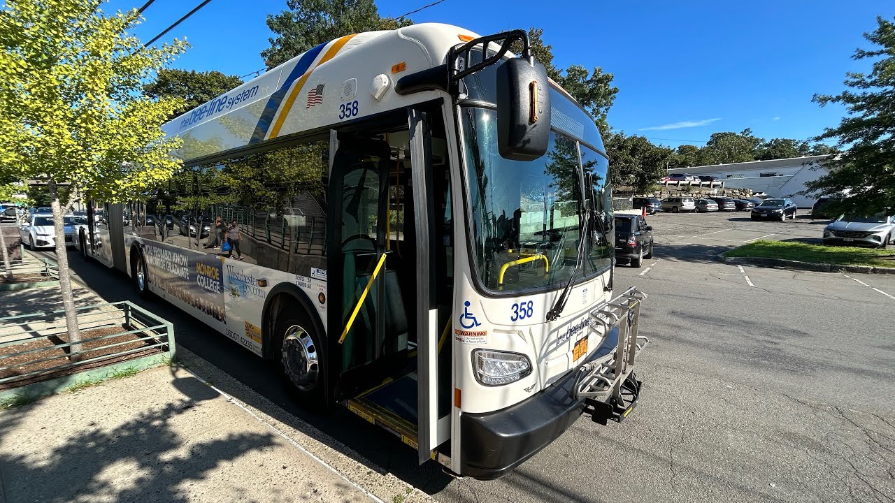Bee-Line: On Board 2019 New Flyer XDE60 Hybrid Artic #358 On Bus 75 Exp ...