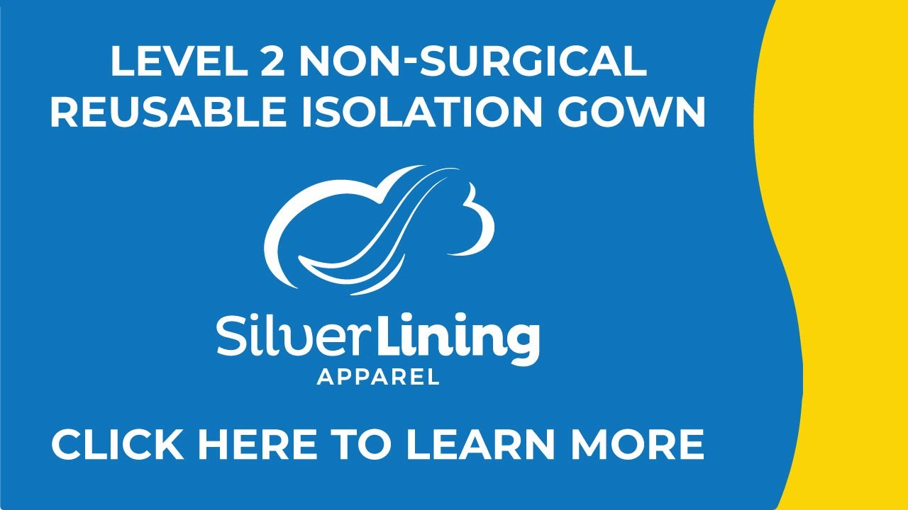 Silver Lining Apparel Level 2 Isolation Gown - YouTube