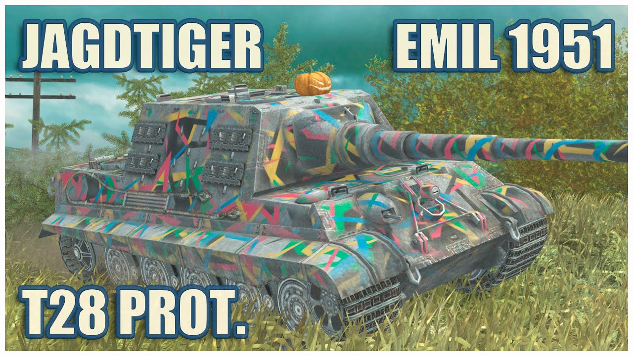 Jagdtiger, EMIL 1951 & T28 Prototype • WoT Blitz Gameplay - YouTube