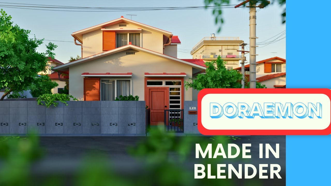 I Made Doraemon House in Blender 3D | Arteca - YouTube
