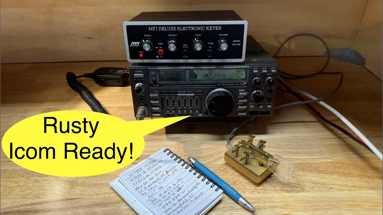 I think we are ready! Backward Keyer and my Rusty Radio are ready to ...